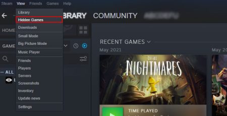 How to View Hidden Games on Steam