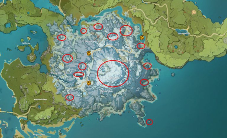 All Starsilver Ore Locations in Genshin Impact
