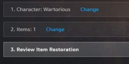 How Do I Restore an Item in WoW?