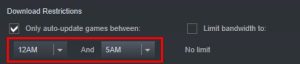 How to Disable Steam Auto Update?