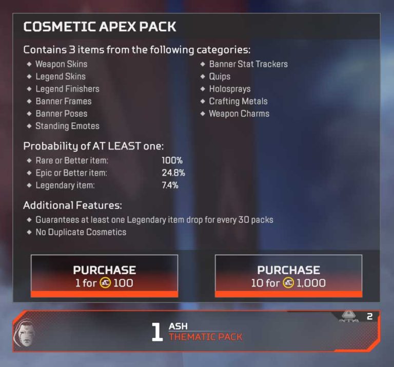 How to Check How Many APEX Packs Have I Opened
