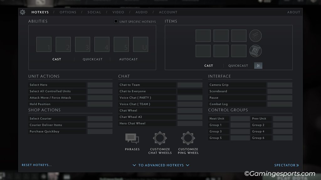 Dota 2 Shortcut Keys and Mouse Binds