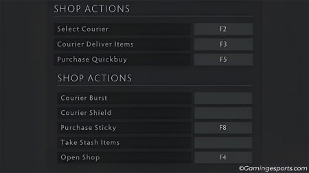 Dota 2 Shortcut Keys and Mouse Binds
